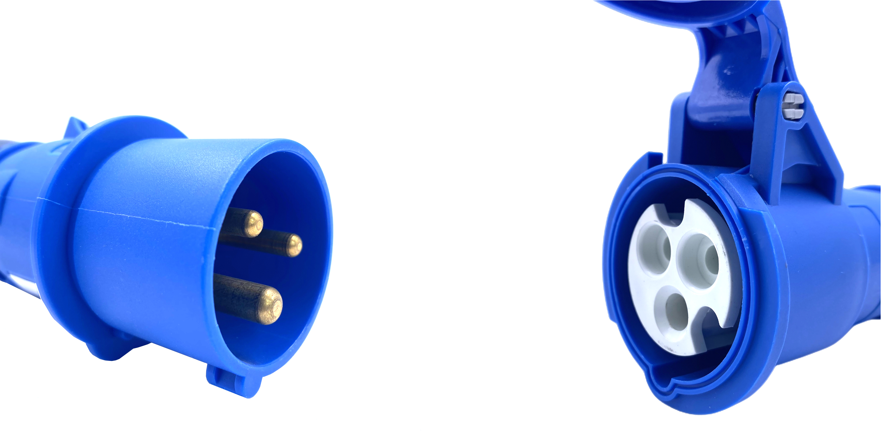 Wholesale IEC 60309 250V 16A Single Phase 3 Pin Female Male CEE Plugs ...